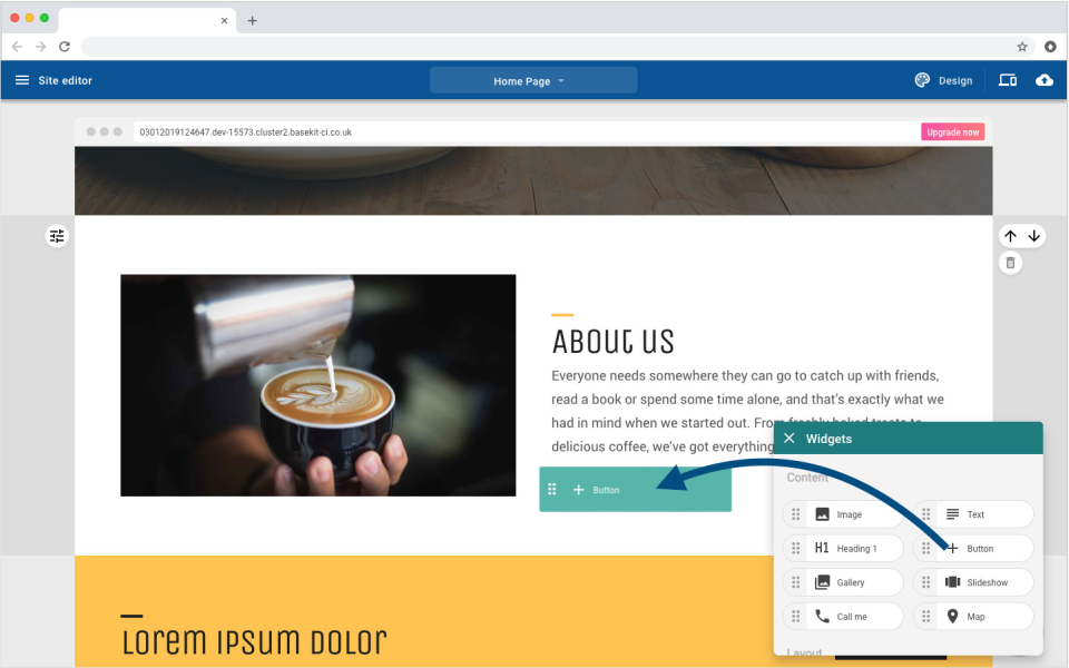 Go sitebuilder créateur de site web vitrine en ligne Oxabox